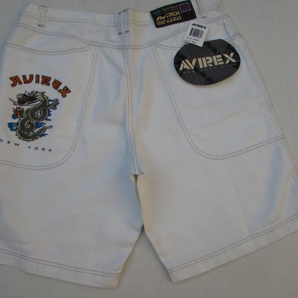 Avirex New York | Shorts | Nwt Avirex White Denim Shorts ...